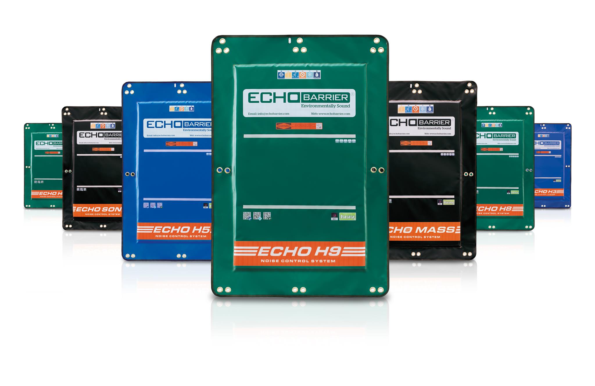 The Echobarrier H9 fire resistant temporary noise barrier